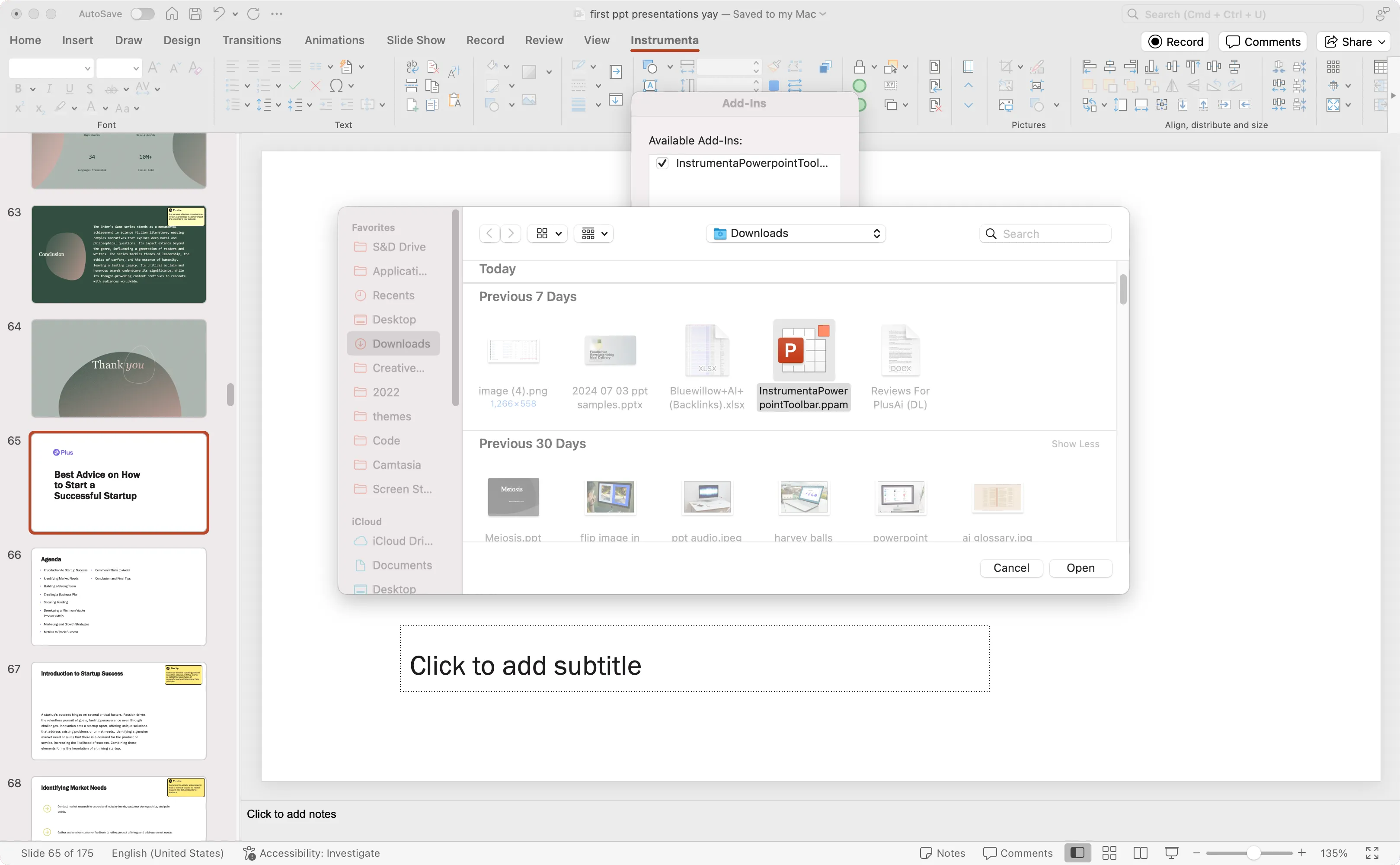 Free PowerPoint macro toolbar | Plus AI